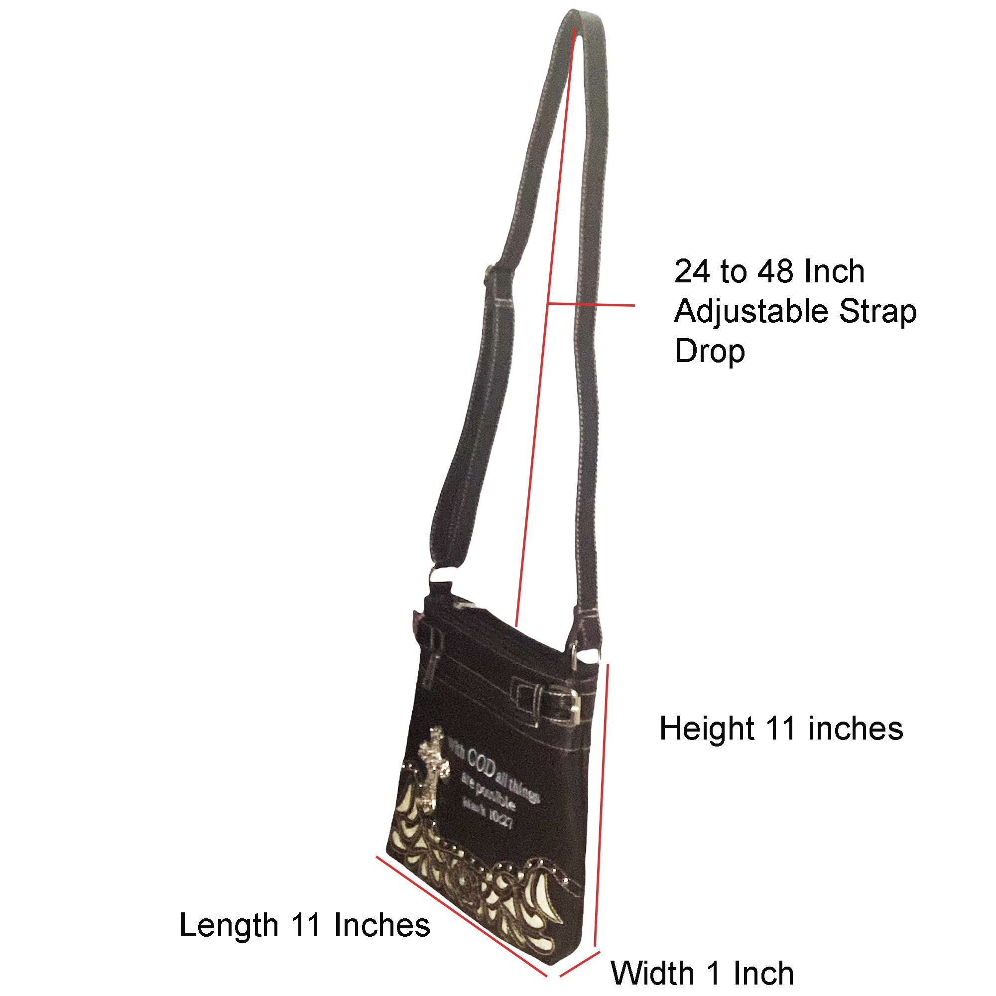 Bible Verse Purse Gifts Western Style Crossbody Bags for Women Handbag ...