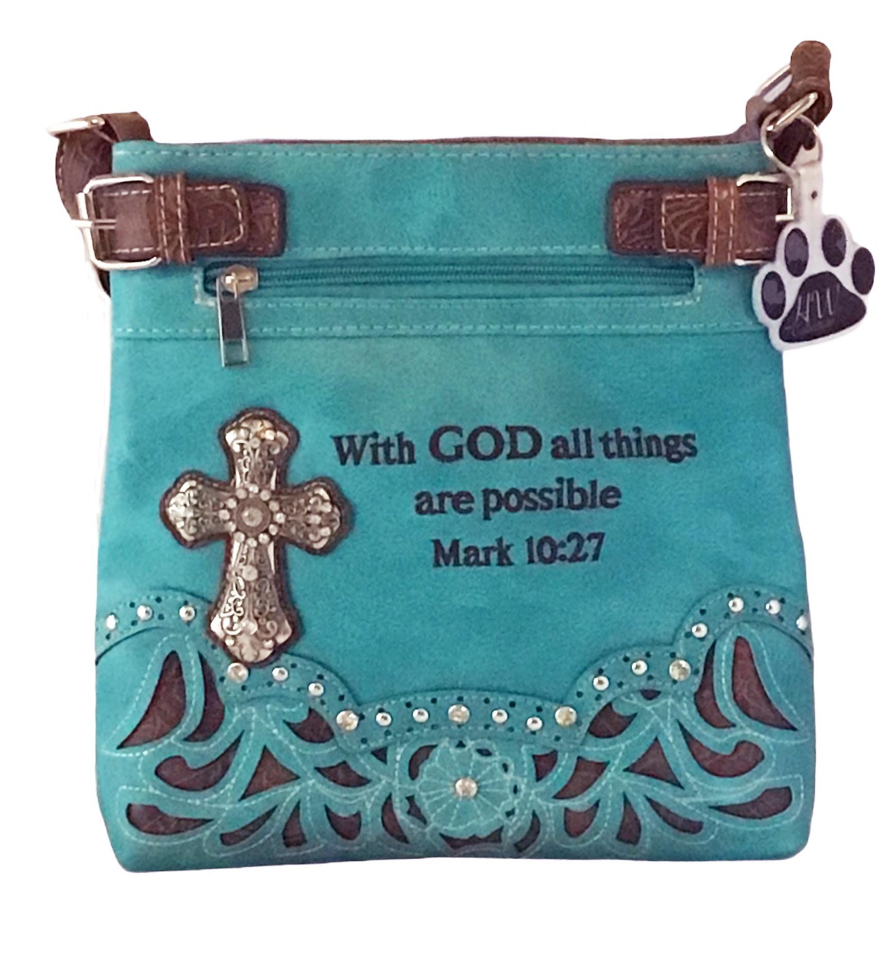 Bible Verse Purse Gifts Western Style Crossbody Bags for Women Handbag ...