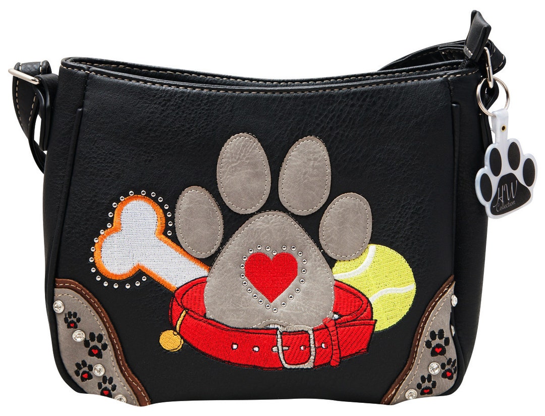 Dog Paw Print Purse Western Handbag Crossbody Cowgirl Bag Gift for Dog ...