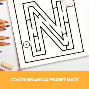 Mazes to Print for Kids, Alphabet Maze, Letter Maze, Fun Activities and ...