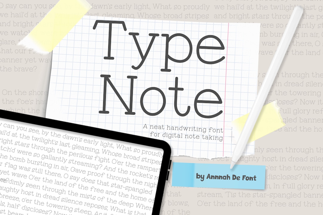Neat Handwriting Font, Neat Font, iPad Font Goodnotes, Neat Handwritten ...
