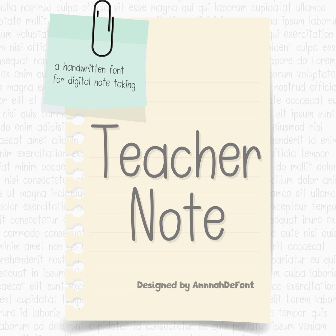 Neat Handwriting Font, Neat Font, iPad Font Goodnotes, Neat Handwritten ...