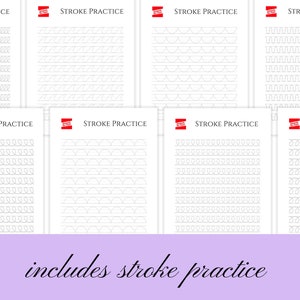 Calligraphy Handwriting Practice Worksheets Tracing Sheets Alphabet ...