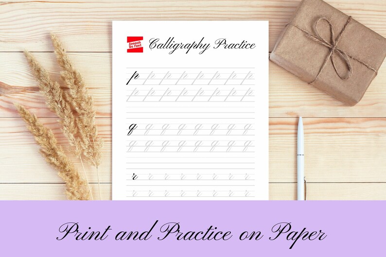 Calligraphy Handwriting Practice Worksheets Tracing Sheets Alphabet ...