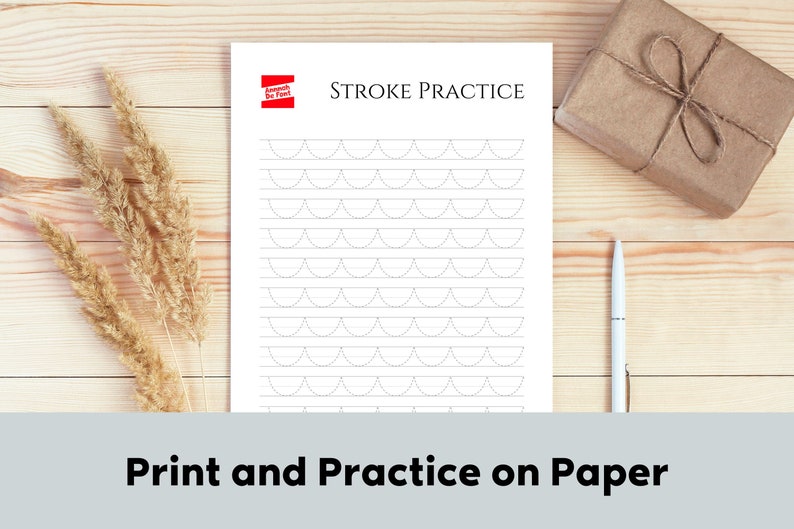 Basic Strokes Handwriting Practice Sheet, Printable Handwriting ...
