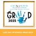 Preschool Graduation Sign, Handprint Art, DIY Kid Craft, 2025 Graduate ...