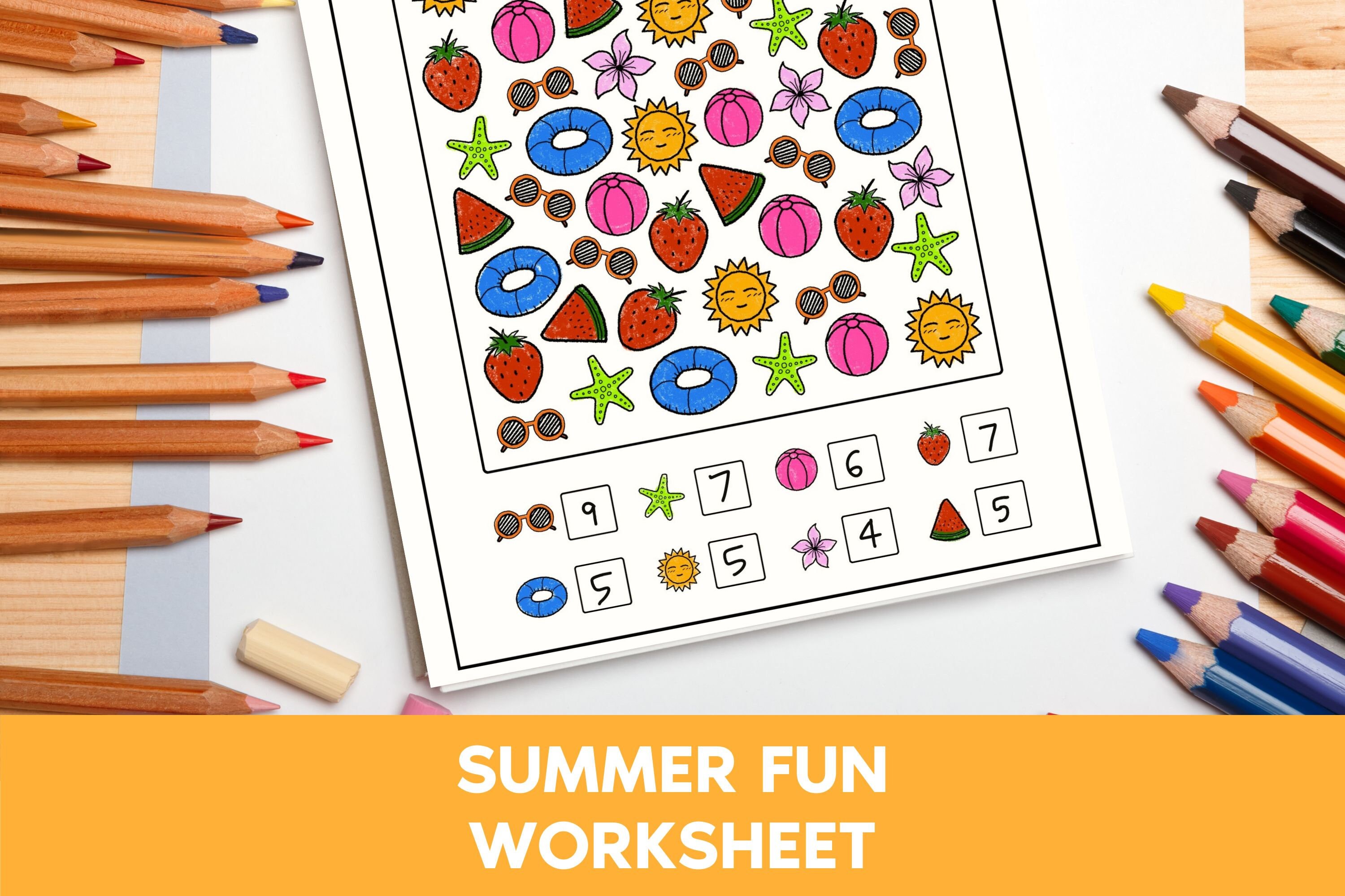 Summer Worksheet Bundle, Preschool Worksheets, Kindergarten Worksheets ...