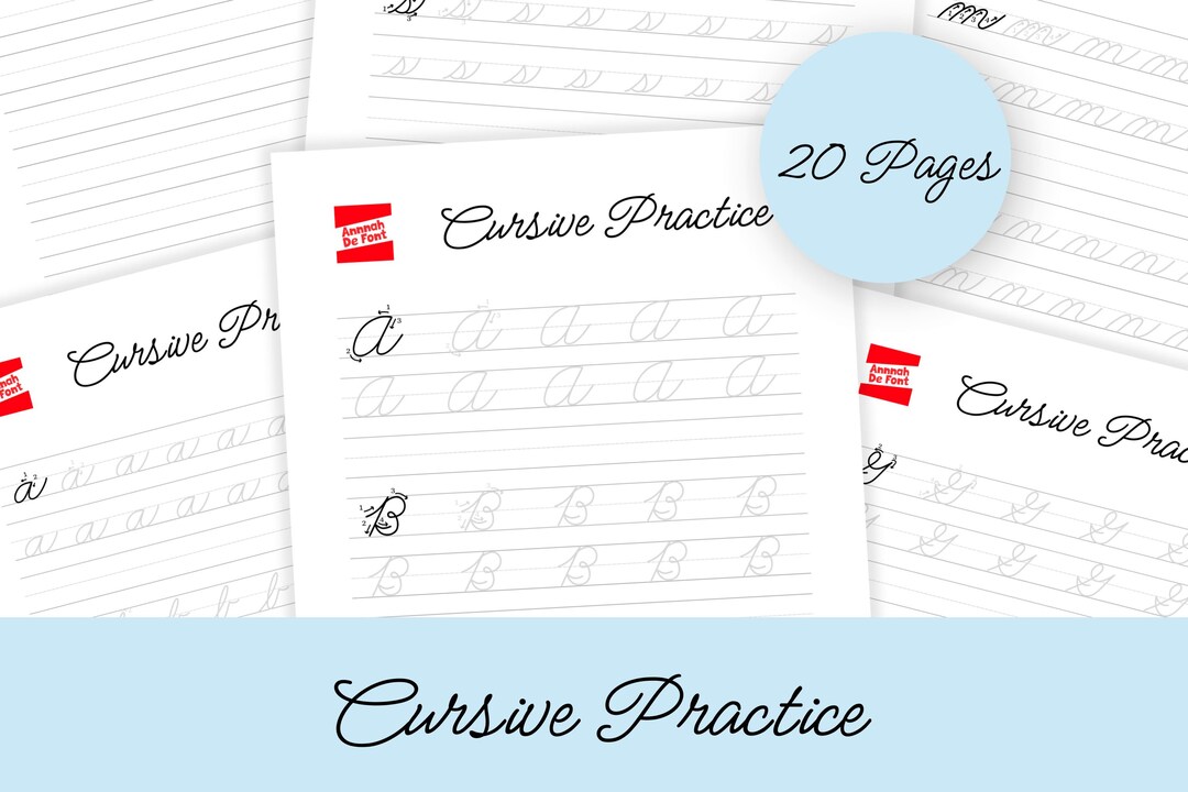 Cursive Handwriting Practice Worksheets, Cursive Alphabet Letters ...