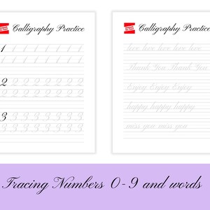 Calligraphy Handwriting Practice Worksheets Tracing Sheets Alphabet ...