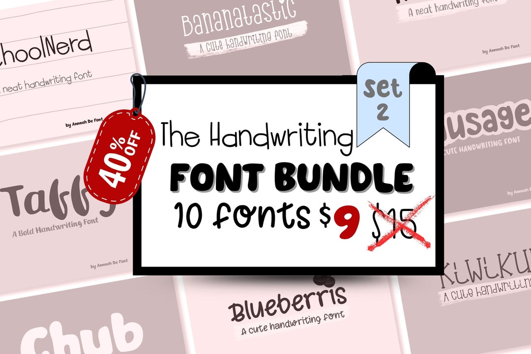Neat Handwritten Font Bundle Font for Goodnotes Font Planner Font Neat ...
