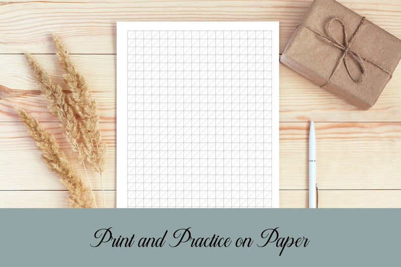 Copperplate Calligraphy Sheets, Calligraphy Handwriting Paper ...