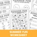 Summer Worksheet Bundle, Preschool Worksheets, Kindergarten Worksheets ...