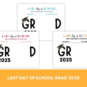 Preschool Graduation Sign, Handprint Art, DIY Kid Craft, 2025 Graduate ...