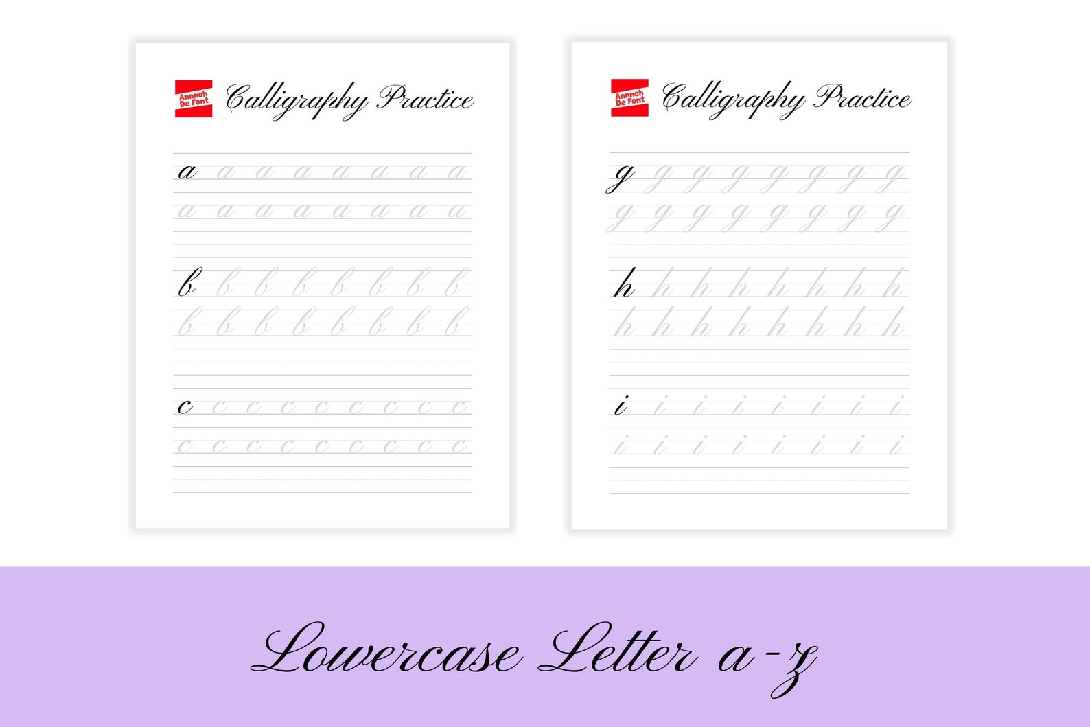 Calligraphy Handwriting Practice Worksheets Tracing Sheets Alphabet ...