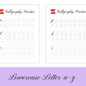 Calligraphy Handwriting Practice Worksheets Tracing Sheets Alphabet ...