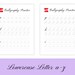 Calligraphy Handwriting Practice Worksheets Tracing Sheets Alphabet ...