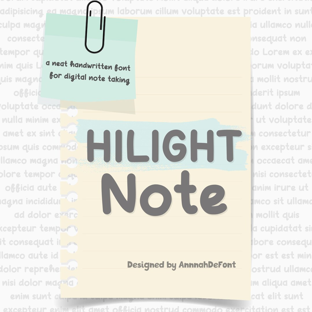 Neat Handwriting Font, Neat Font, iPad Font Goodnotes, Neat Handwritten ...