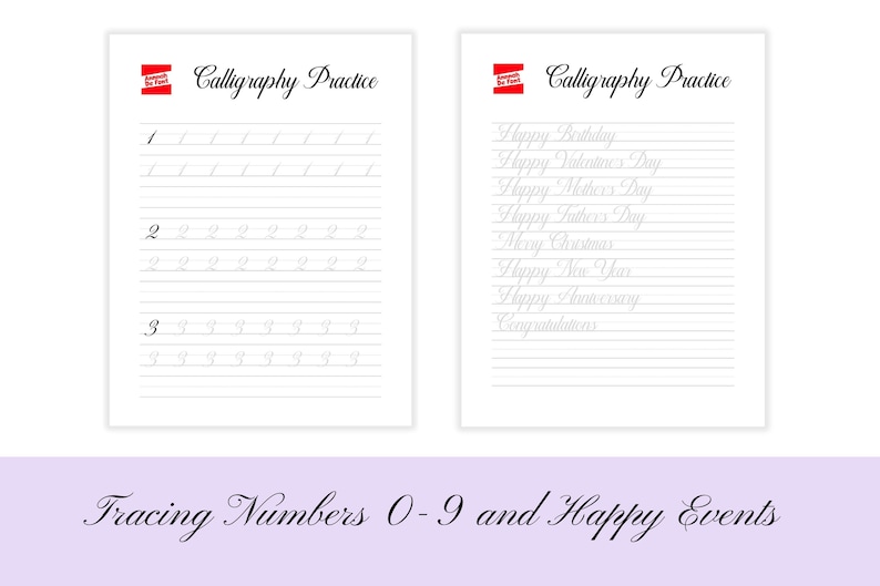 Calligraphy Practice Sheets Templates, Calligraphy Worksheets ...