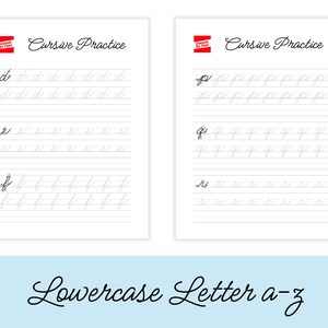 Cursive Handwriting Practice Worksheets, Cursive Alphabet Letters ...