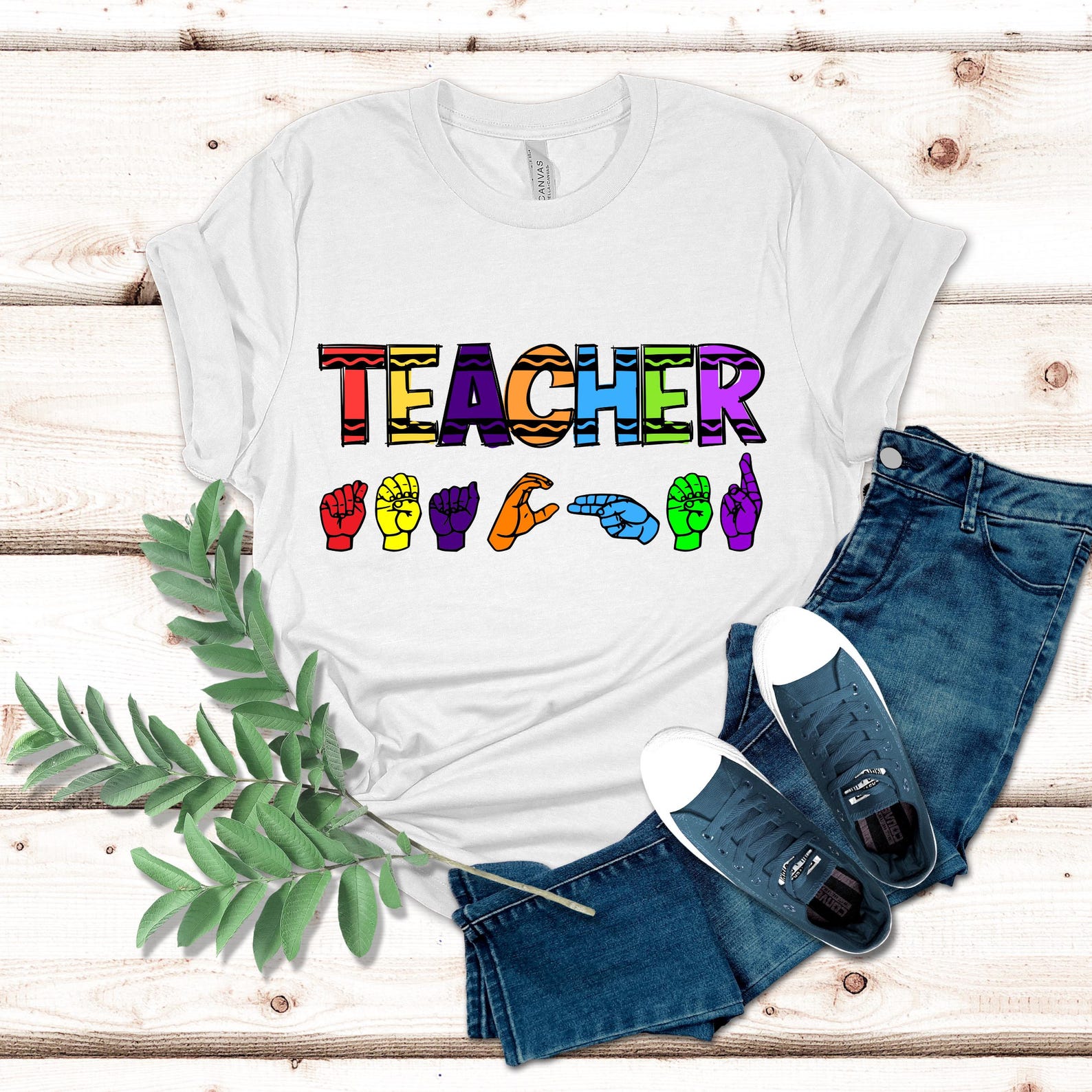 Teacher Sign Language ASL PNG SVG Pdf Jpg Digital Download Sublimation ...