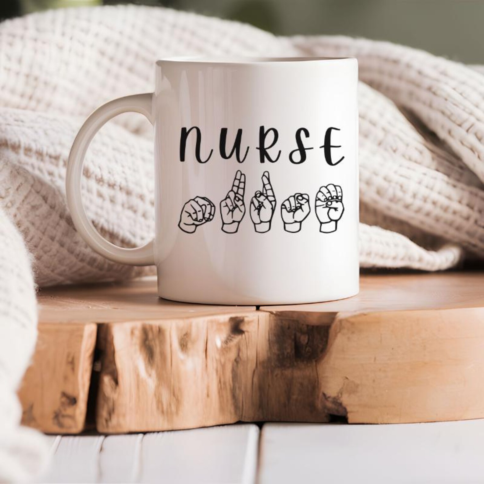 Nurse SVG PNG Jpg Sign Language ASL Black Print Digital Download ...