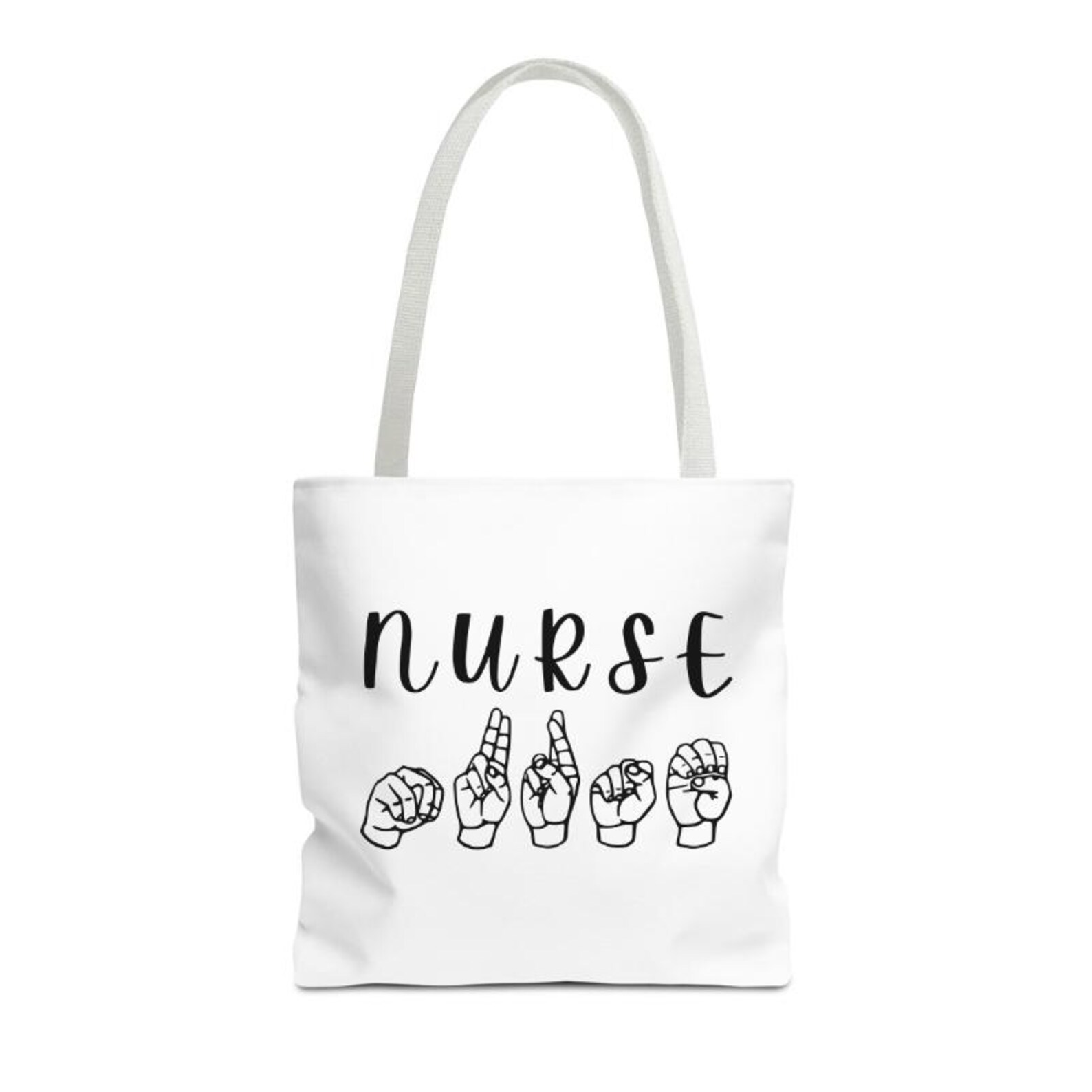 Nurse SVG PNG Jpg Sign Language ASL Black Print Digital Download ...