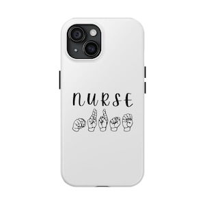 Nurse SVG PNG Jpg Sign Language ASL Black Print Digital Download ...