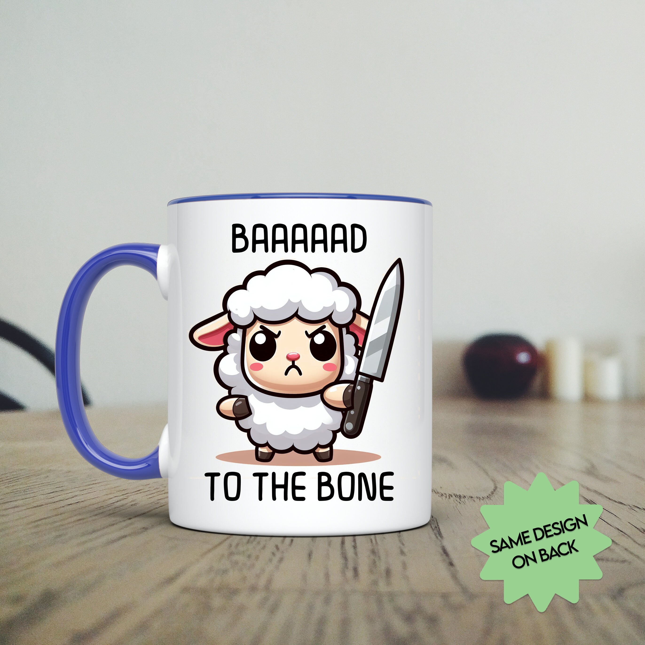 Baaaaad to the Bone, Killer Sheep Mug, Sheep Lover, Cute Lamb - Etsy