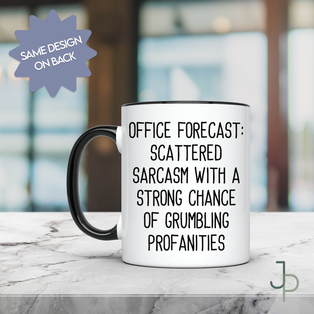 Office Forecast, Funny Coworker Gift, Funny Work Bestie Gift, Office ...
