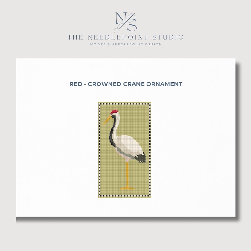 Needlepoint Chart Crane - Etsy