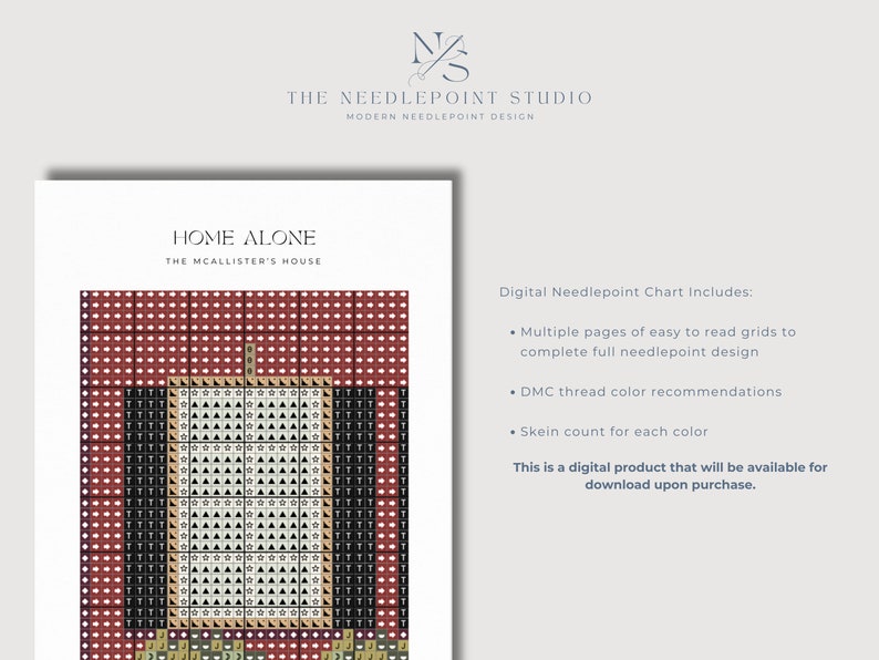Home Alone Needlepoint Chart | Digital Needlepoint Pattern PDF - Etsy