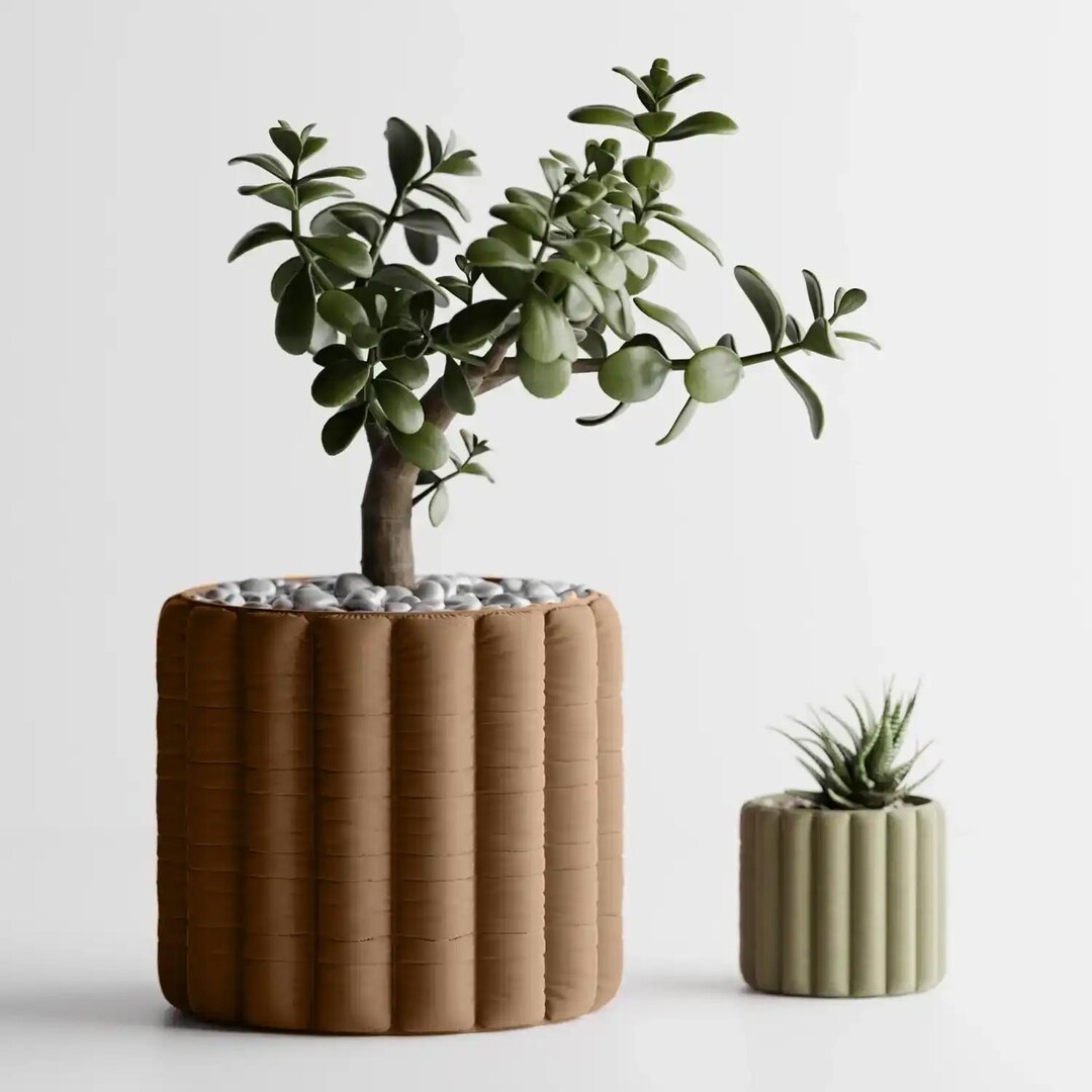 AYA Beige Planter Pot, Geometric Eco-friendly, Original Gift, Plant ...