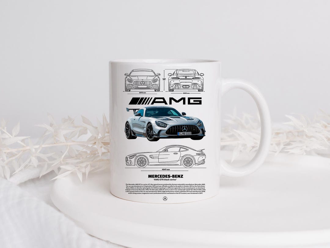 Mercedes Benz AMG GTR Customizable Ceramic Mug, Unique Gift, Handmade ...