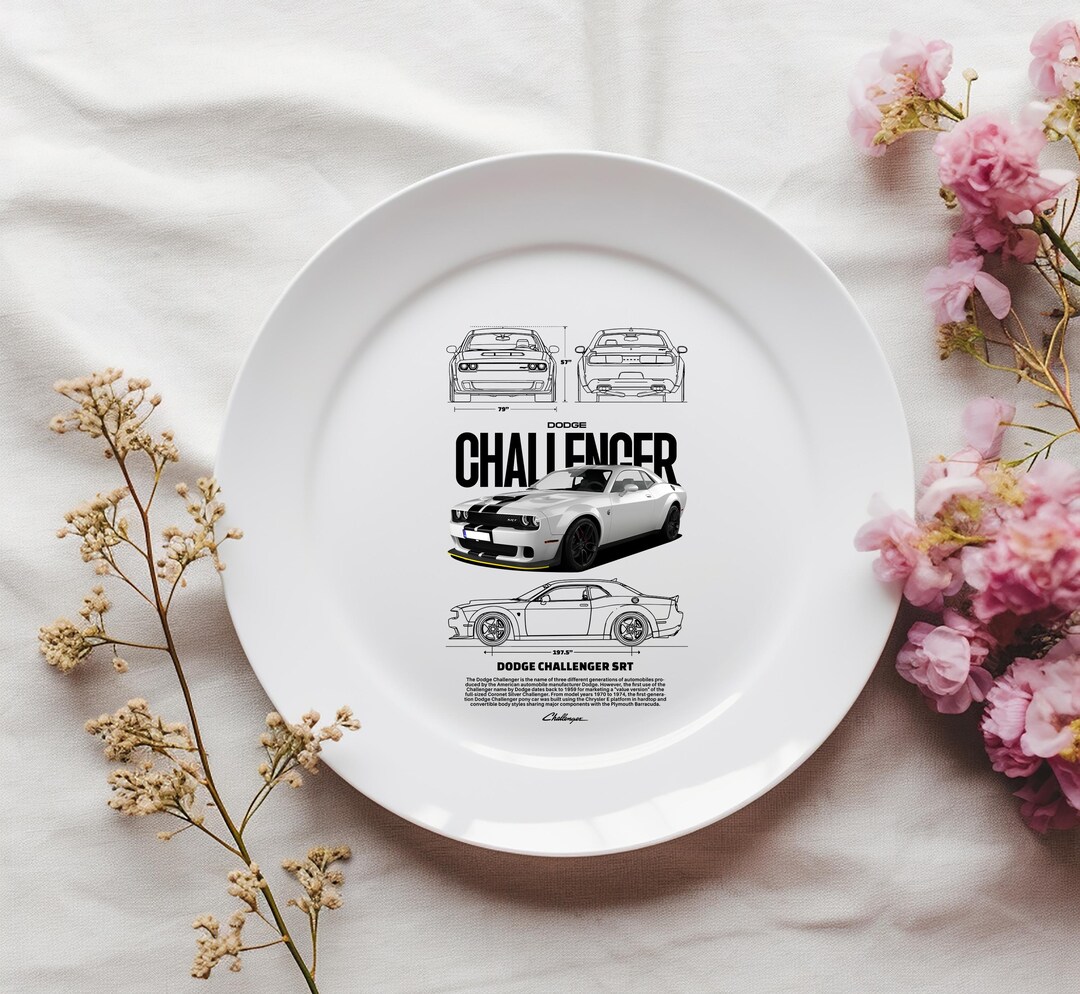 Dodge Challenger SRT Child Polymer Plate, Plastic Plate, Child ...