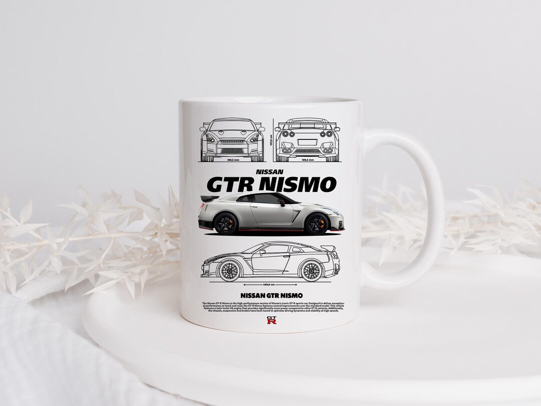 Nissan GTR Nismo Customizable Ceramic Mug, Unique Gift, Handmade, Cup ...