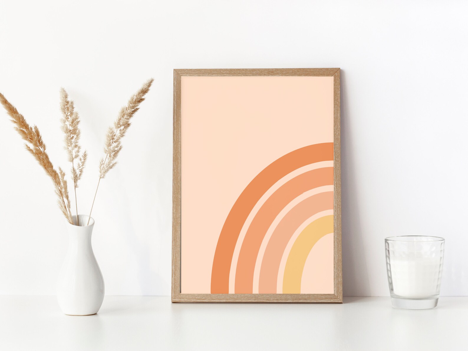 Boho Rainbow Wall Art, Rainbow Wall Art, Rainbow Nursery Decor, Neutral ...