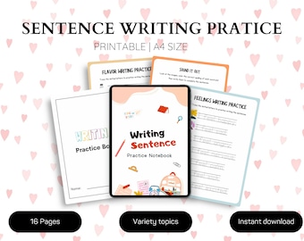 180 Write the Sentence Worksheets, Printable Sentences Writing Practice ...