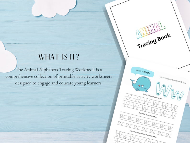 Preschool Animals Tracing Worksheets, Printable Trace Pages, Homeschool ...