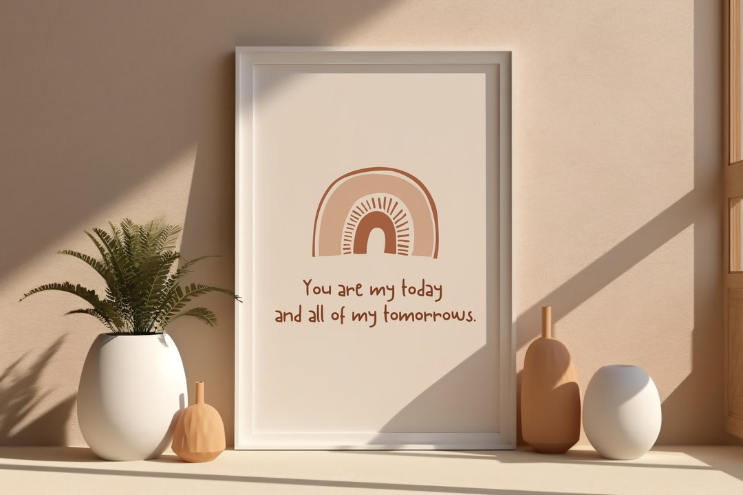 Rainbow Quote Printable, Rainbow Nursery Wall Art, Rainbow Girls Room ...