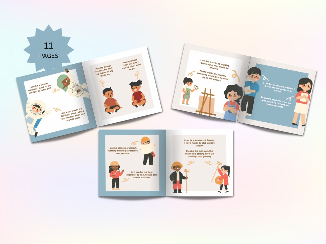 Who I Can Be, Kids Story Book, Printable Story Book for Kindergarten - Etsy