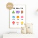 2D Shapes Poster, Shapes Educational Poster, Preschool Shape Decor ...