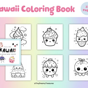 Kawaii Coloring Book, Children Coloring Practice, Homeschooling ...