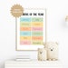 Months of the Year Printable, Educational Posters, Kindergarten Poster ...