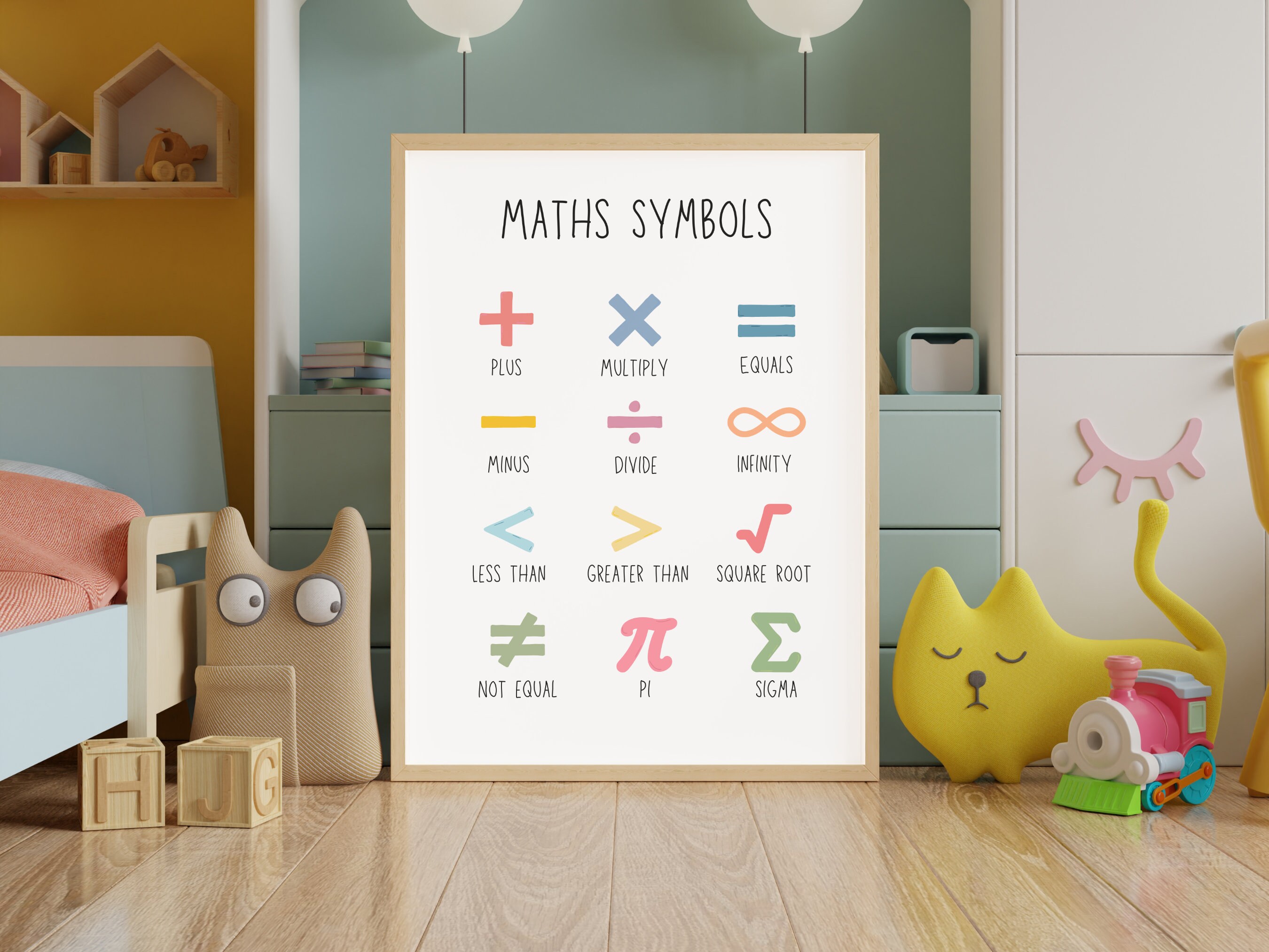 Math Symbols Poster, Math Learning, Mathematical Symbols, Educational ...