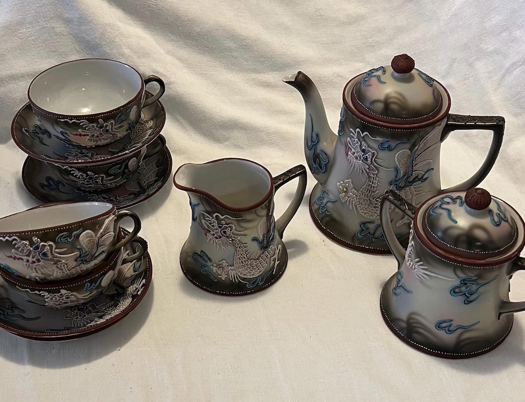 Vintage Takito Dragonware Tea Set, Japan - Etsy