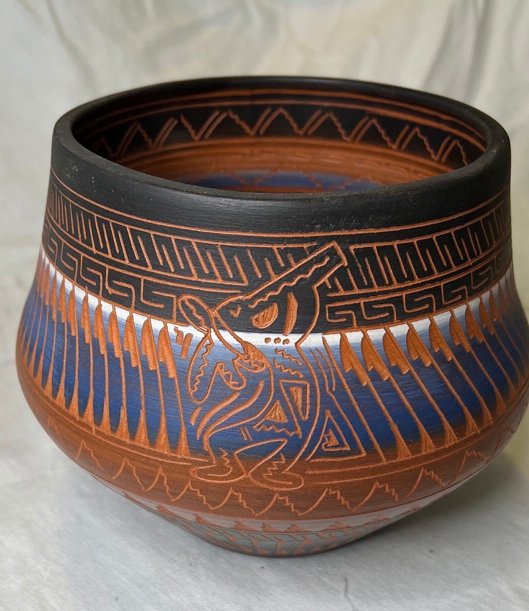Vintage Navajo Native American Handmade Pottery, Signed Bernice ...