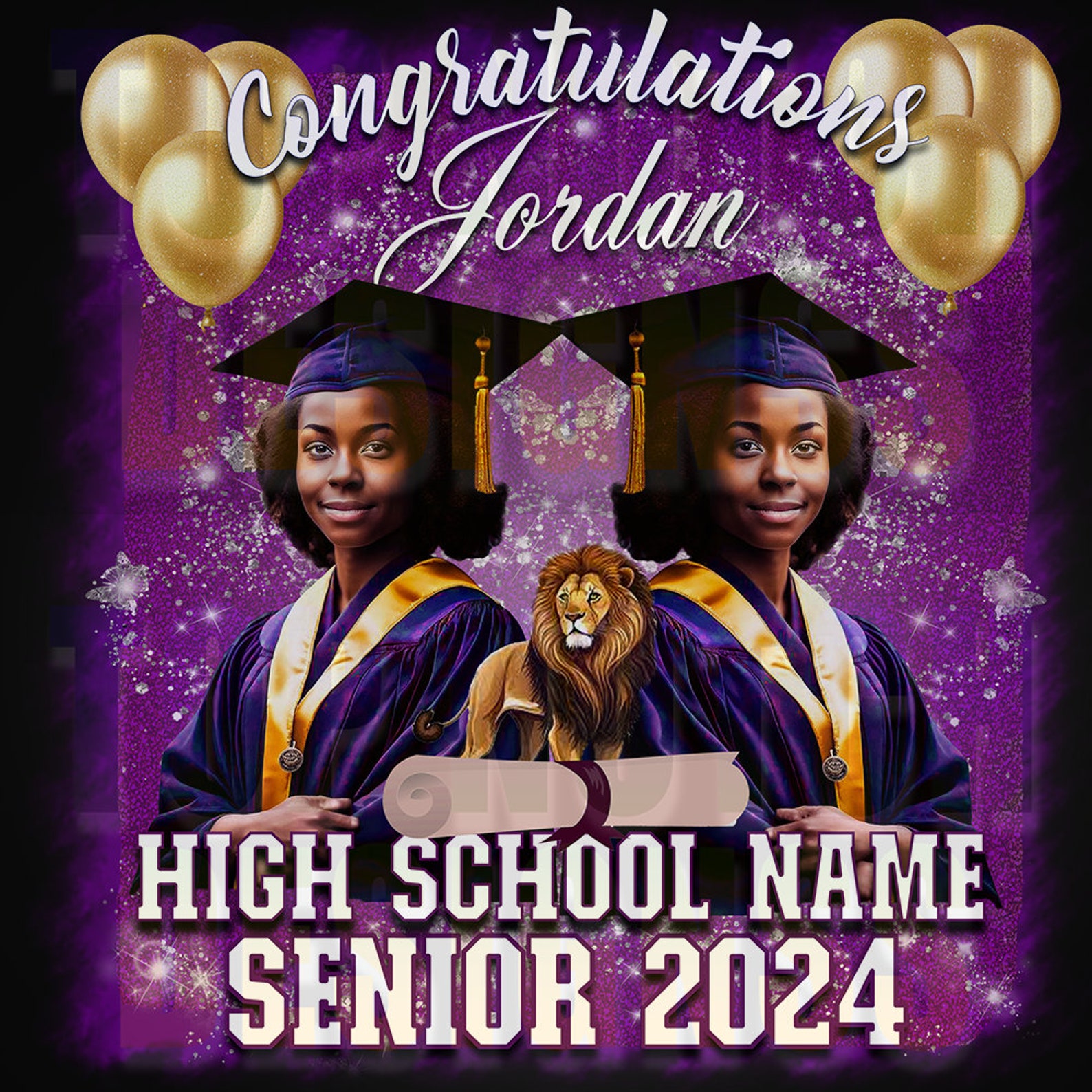 Custom Graduation Shirt Design: Personalized Senior 2024 Gift - Etsy