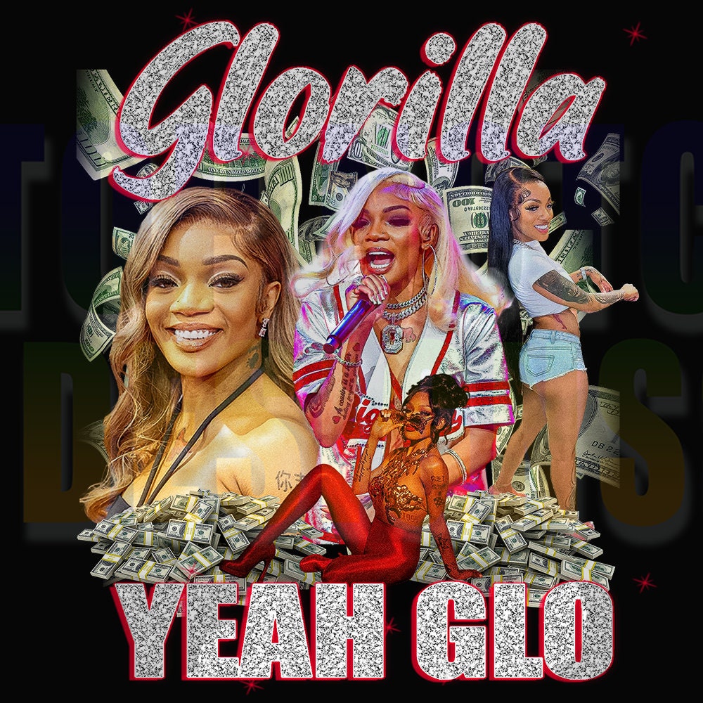 Big Glo png, rapper bootleg png, hip hop png, glorilla png, design ...