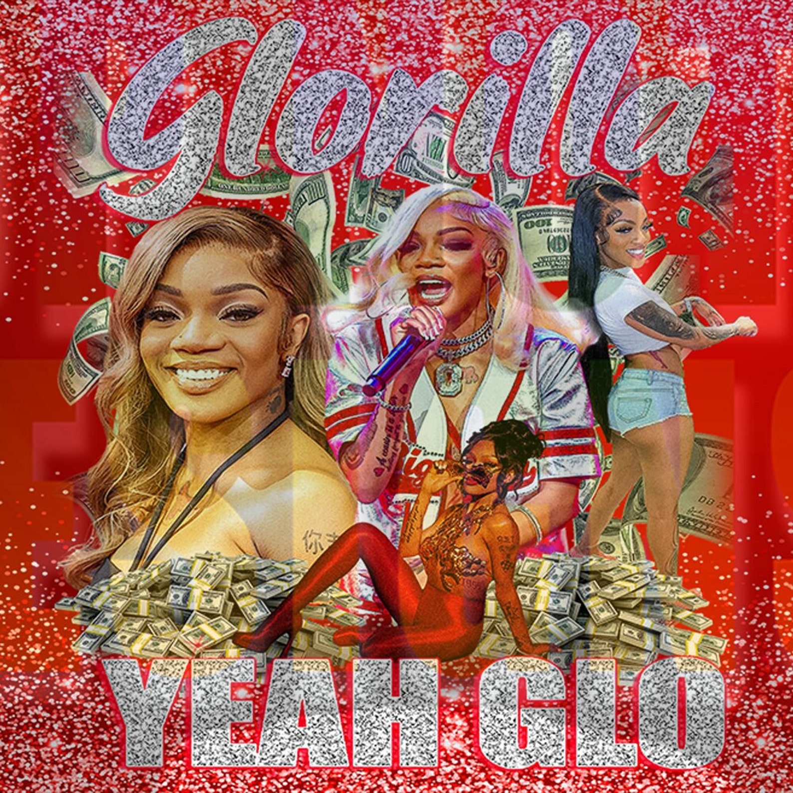 20 Oz Skinny Tumbler Wrap, Big Glo Png, Rapper Bootleg Png, Hip Hop Png ...