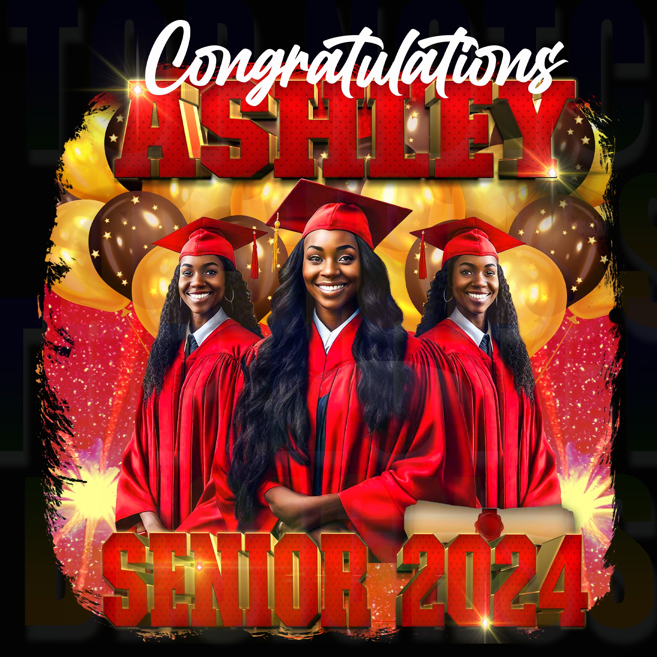 Custom Graduation Shirt Design: Personalized Senior 2024 Gift - Etsy